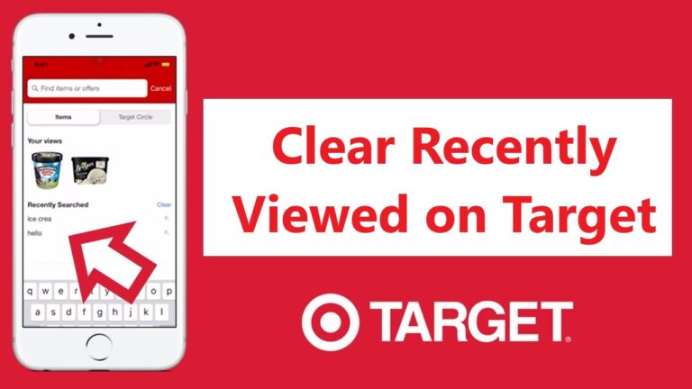 How to Clear Recently Viewed on Target
